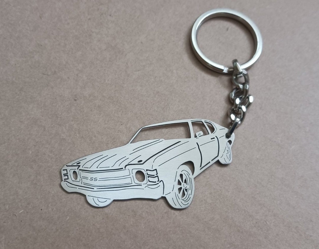 Chevelle SS 454 1971 Custom Key Chain, Birthday Gift for Him ...