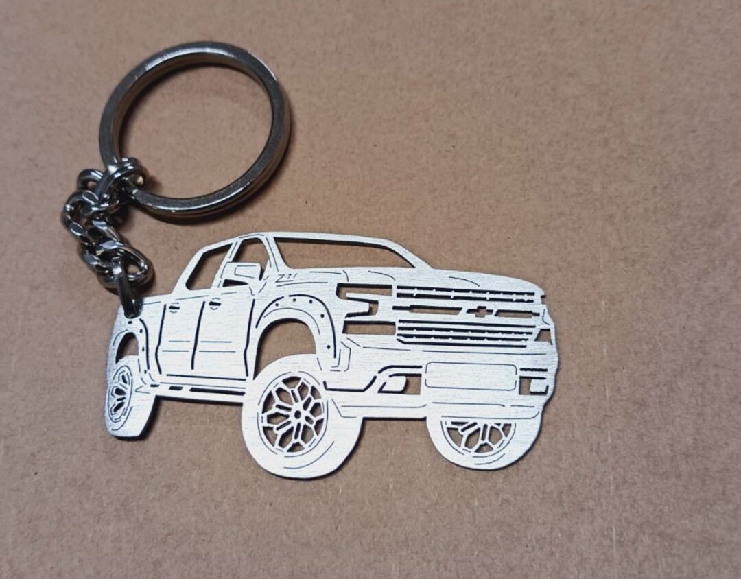 2019 Silverado Z71 Black Widow Custom Key Chain, Birthday Gift for Him ...