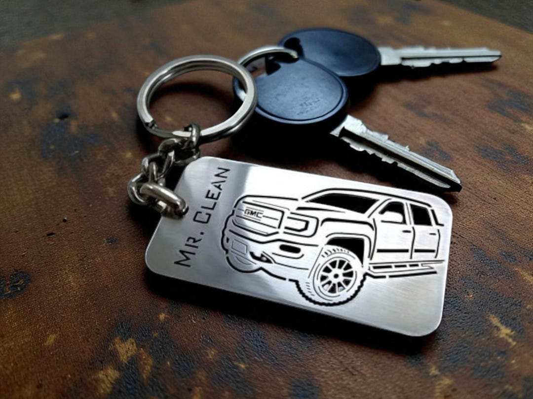 Custom Key Chain for Car Lovers Gift, Stainless Steel Personalized ...