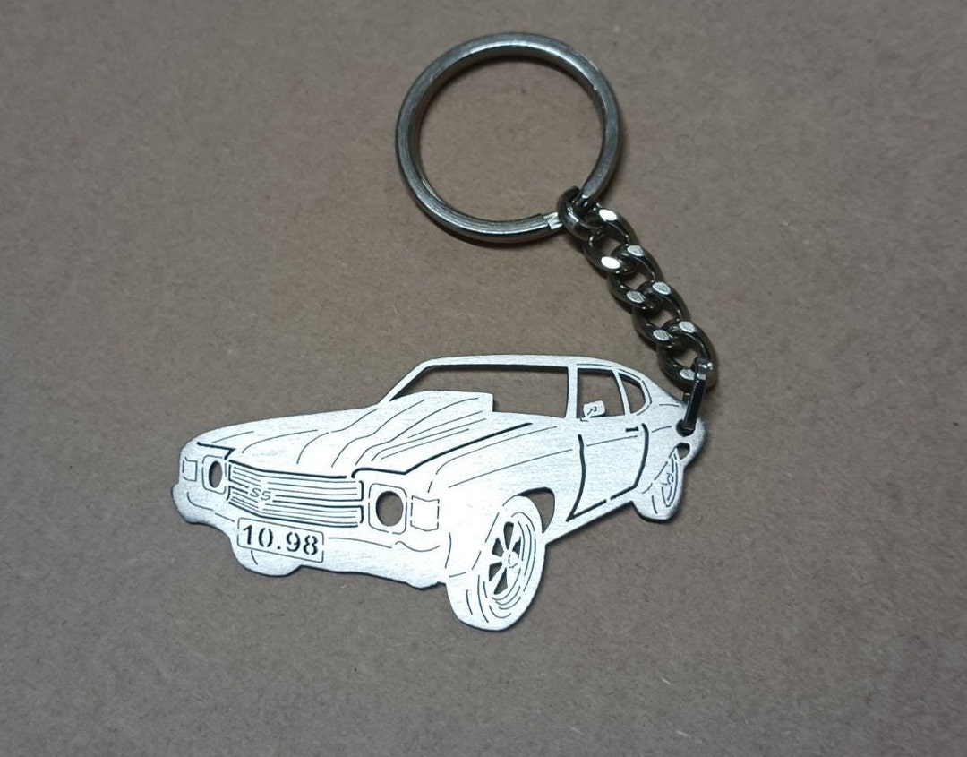 Chevelle Ss Custom Key Chain, Birthday Gift for Him, Personalized ...