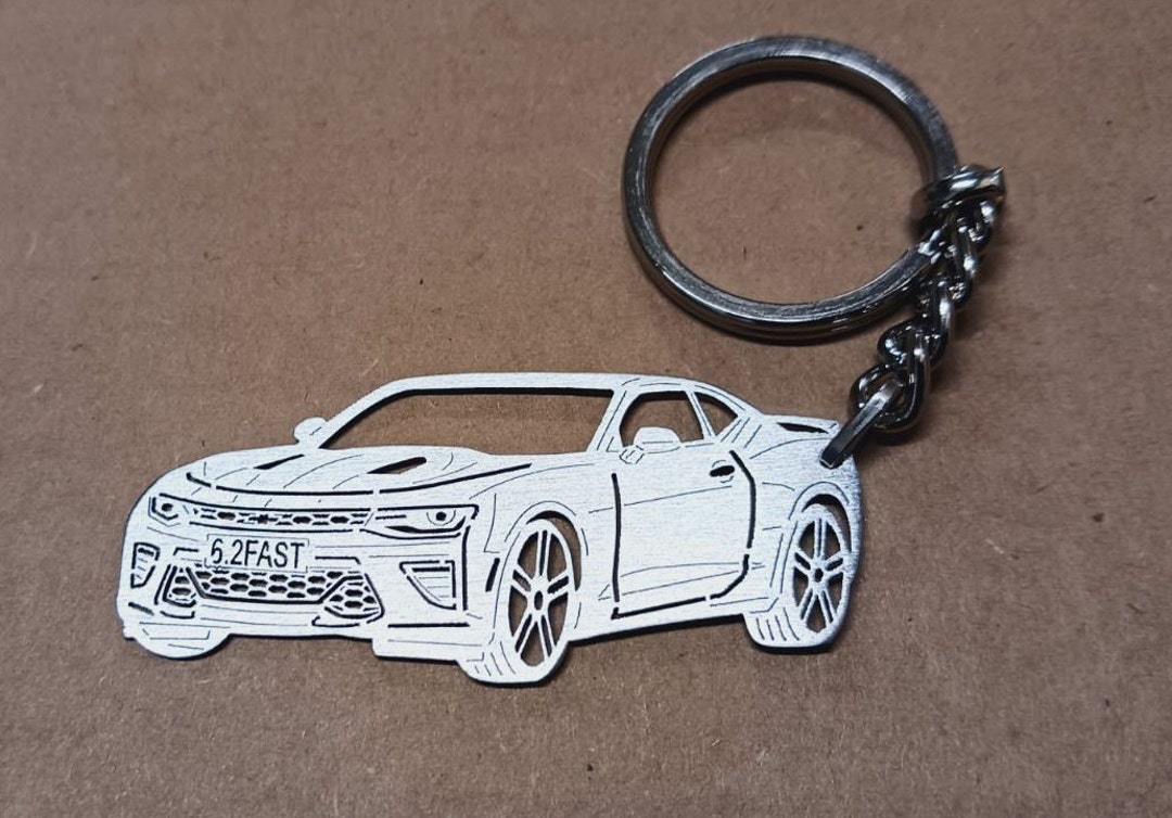 Camaro SS 2018 Custom Key Chain, Birthday Gift for Him, Personalized ...