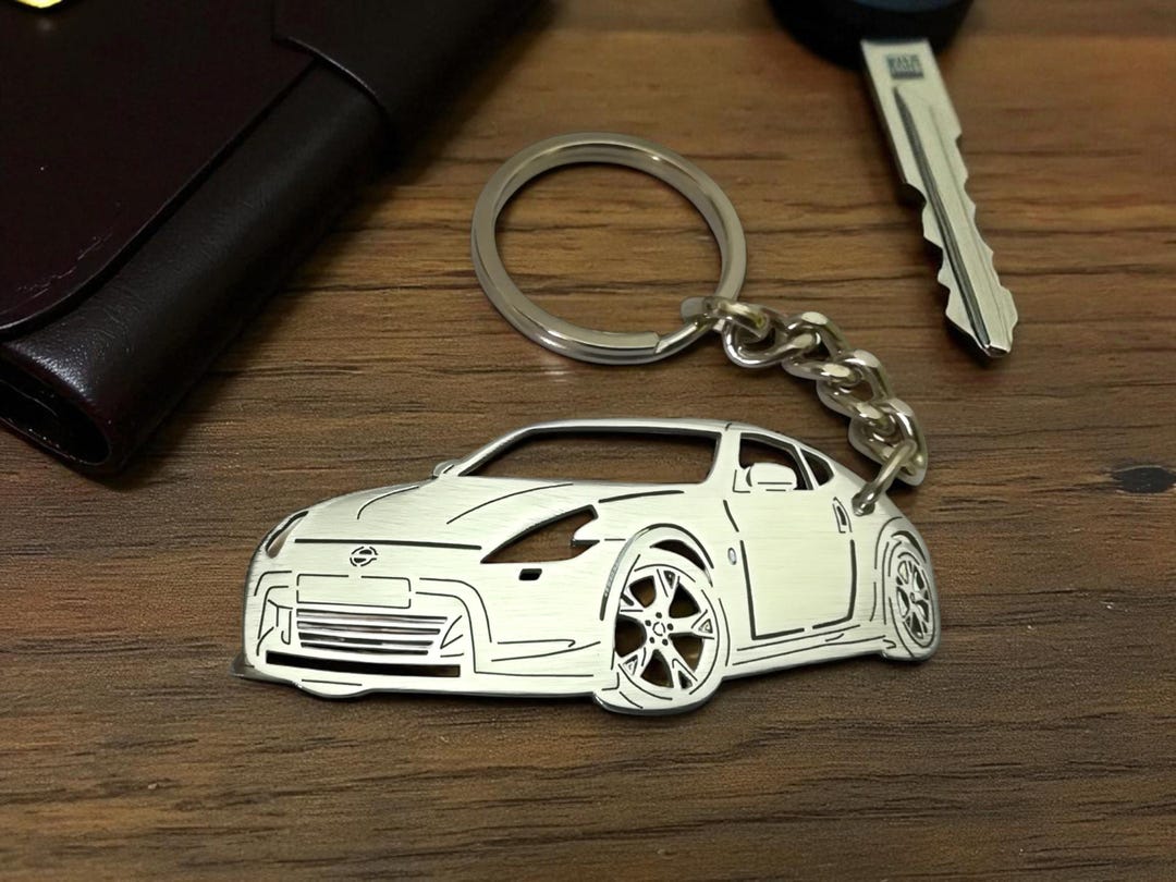 Custom Key Chain for Car Lovers Gift, Stainless Steel Personalized ...