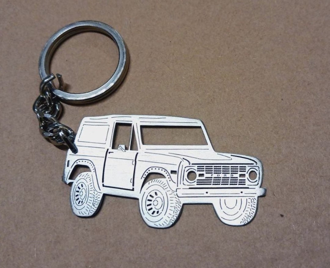 Bronco 1977 Custom Key Chain, Birthday Gift for Him, Personalized ...