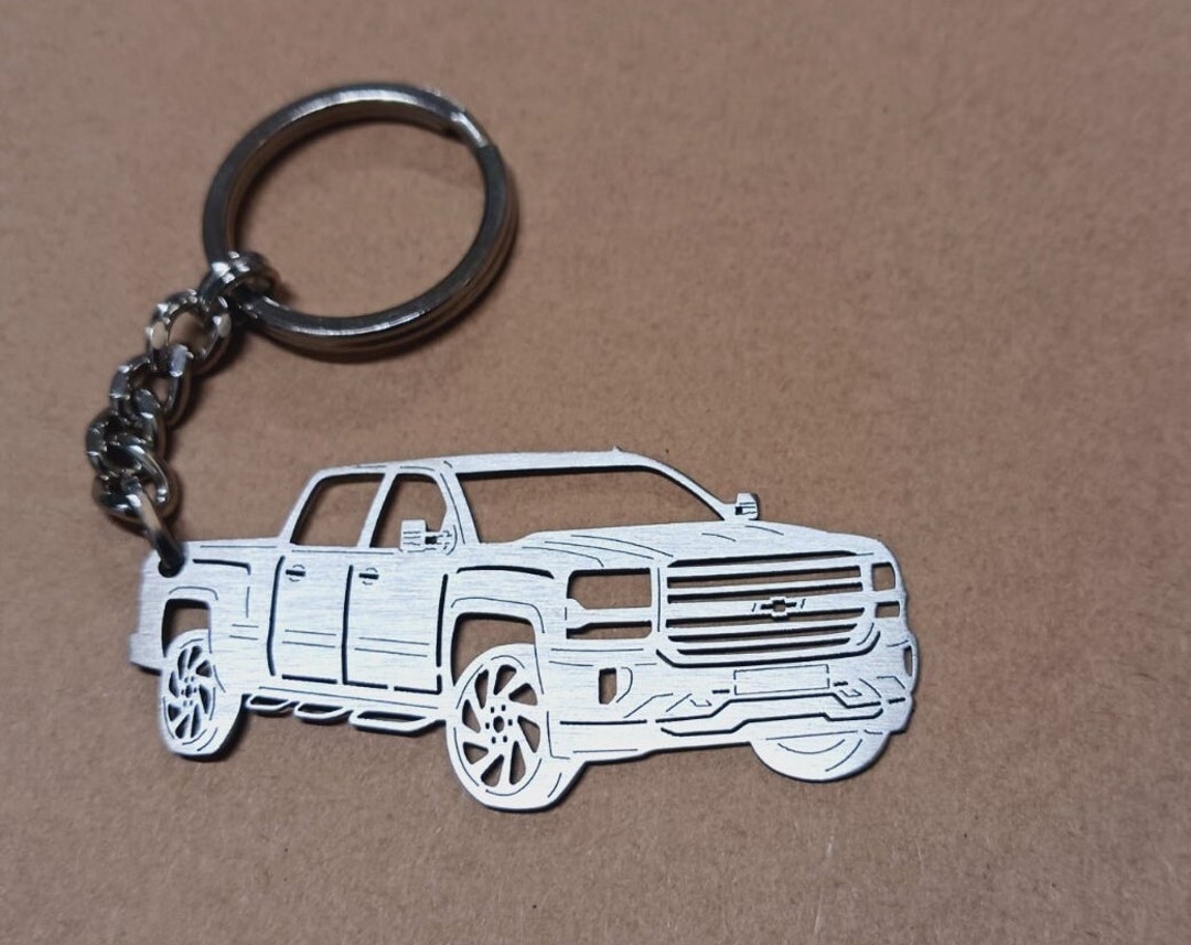 Silverado 1500 Z71 2018 Custom Key Chain, Birthday Gift for Him ...