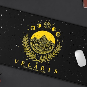 Velaris City ACOTAR Desk Mat Velaris Court of Dreams Desk Mat the Night ...