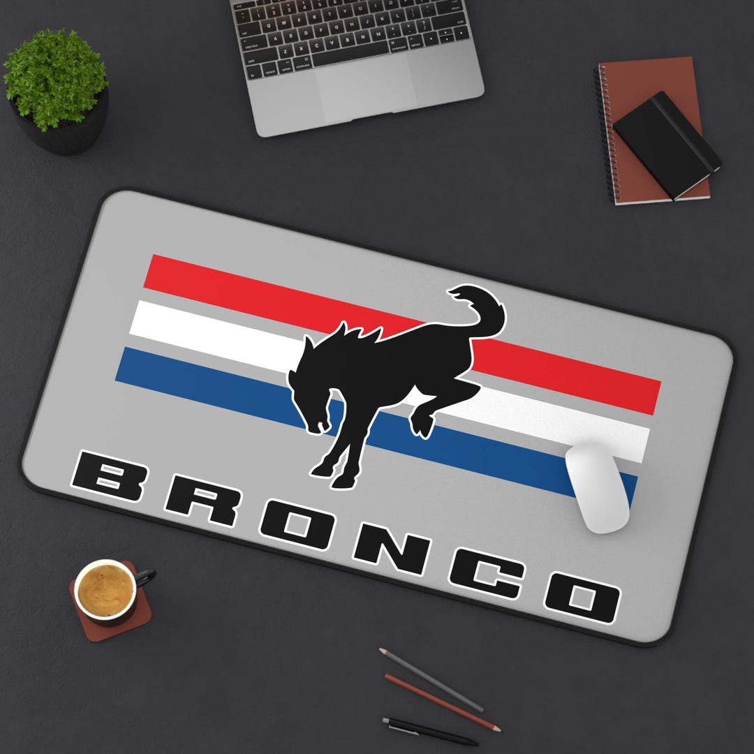 Ford Bronco Desk Mat Ford Bronco Mouse Pad Off-roading Desk Mat Bronco ...