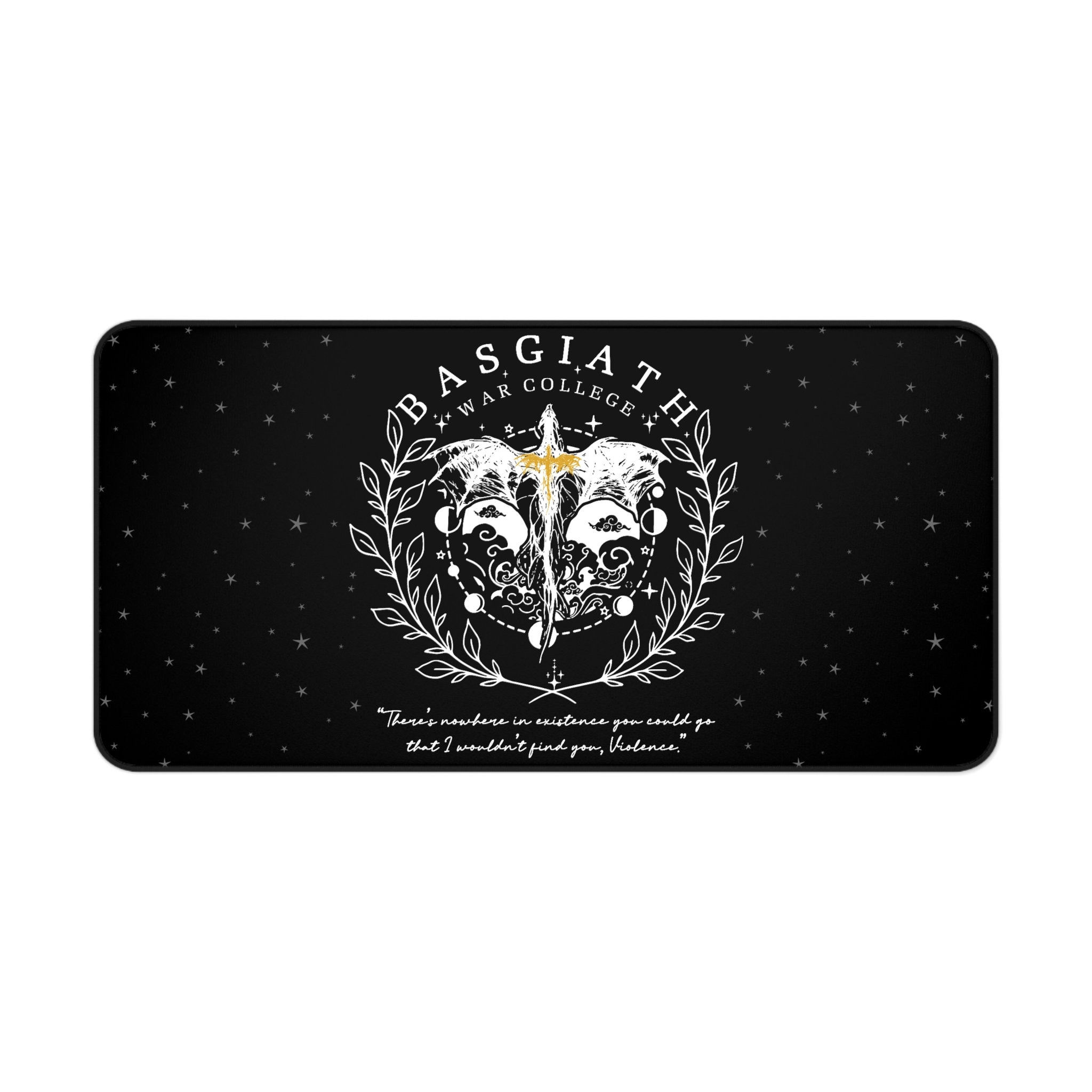 Fourth Wing Desk Mat the Empyrean Desk Mat Basgiath War College Desk ...