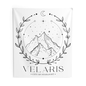 Velaris City ACOTAR Wall Tapestry Velaris Court of Dreams Wall Tapestry ...