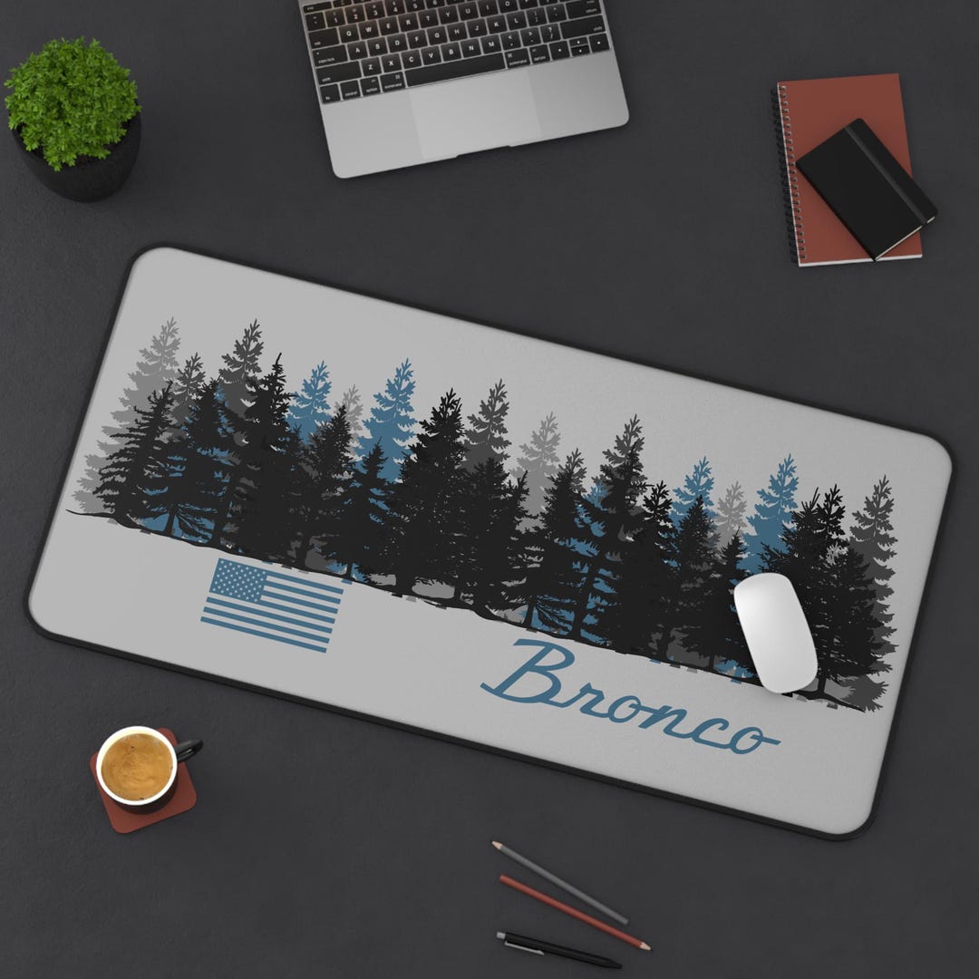 Ford Bronco Desk Mat Ford Bronco Mouse Pad Off-roading Desk Mat Bronco ...