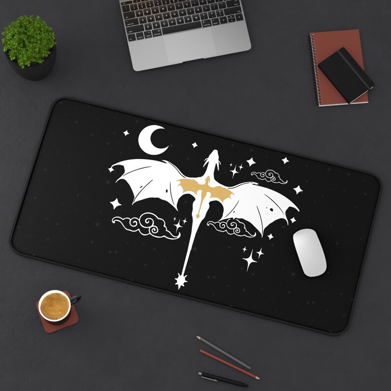 Fourth Wing Desk Mat the Empyrean Desk Mat Basgiath War College Desk ...