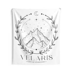 Velaris City ACOTAR Wall Tapestry Velaris Court of Dreams Wall Tapestry ...