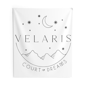 Velaris City ACOTAR Wall Tapestry Velaris Court of Dreams Wall Tapestry ...