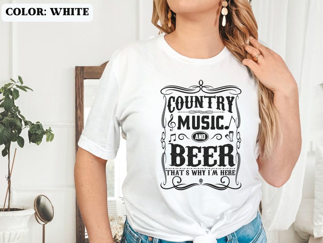 Country Music Inspired T-shirt Musical Notes Tee Music Lover Gift Music ...