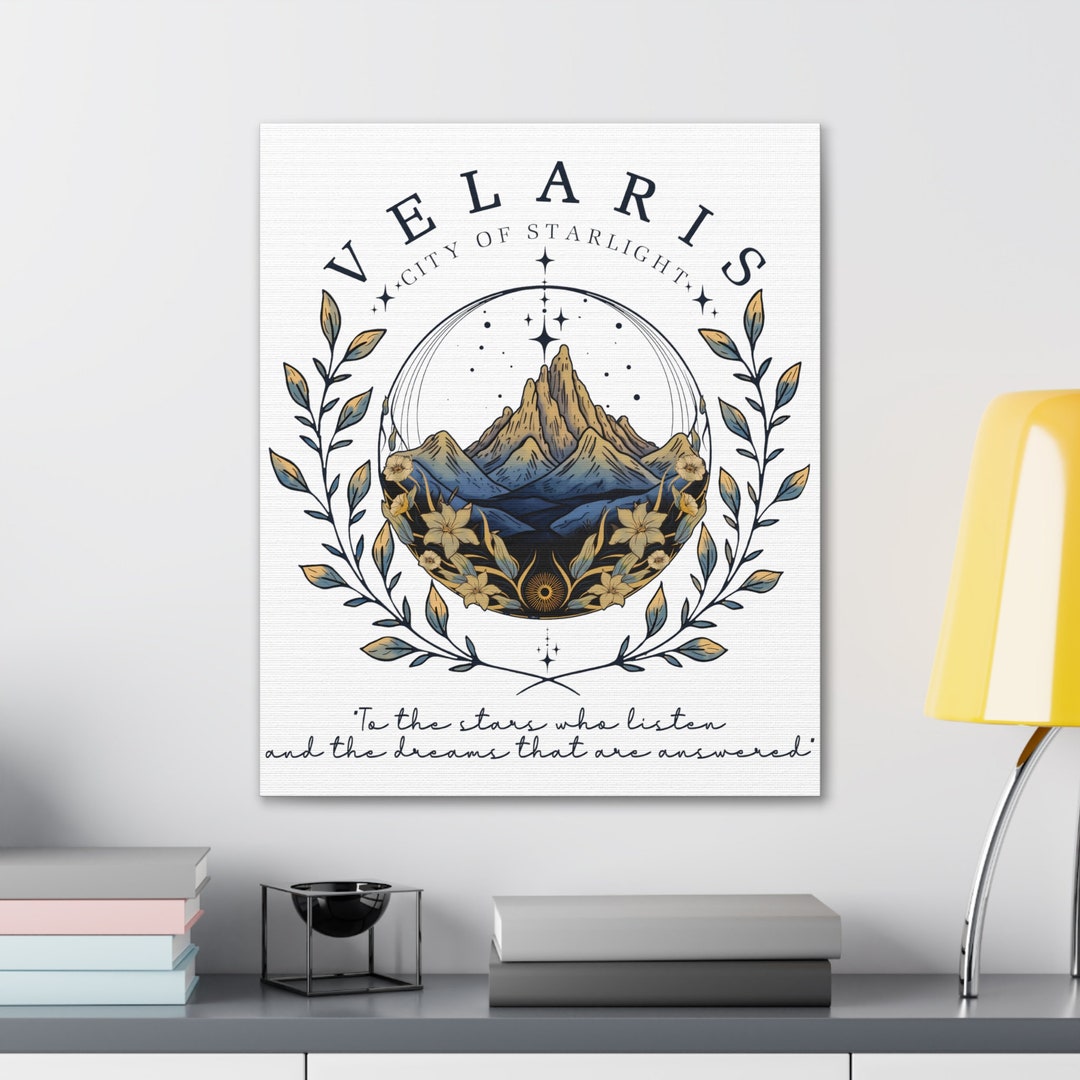 Velaris City ACOTAR Wall Canvas Velaris Court of Dreams Canvas the ...