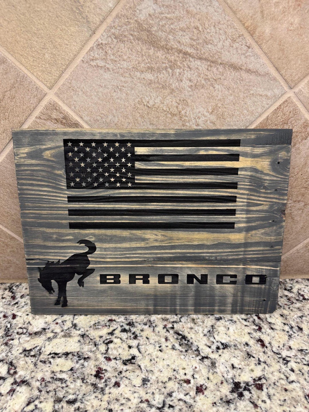 Ford Bronco Inspired Wooden Wall Sign Bronco Rustic Reclaimed Wood Wall ...