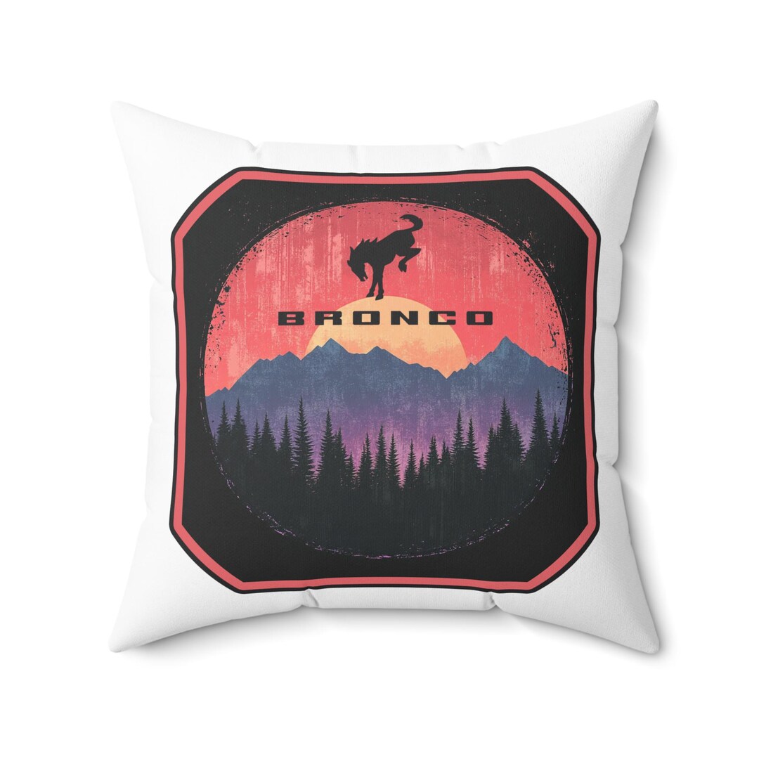 Ford Bronco Pillow Ford Bronco Throw Pillow Off-roading Pillow ...