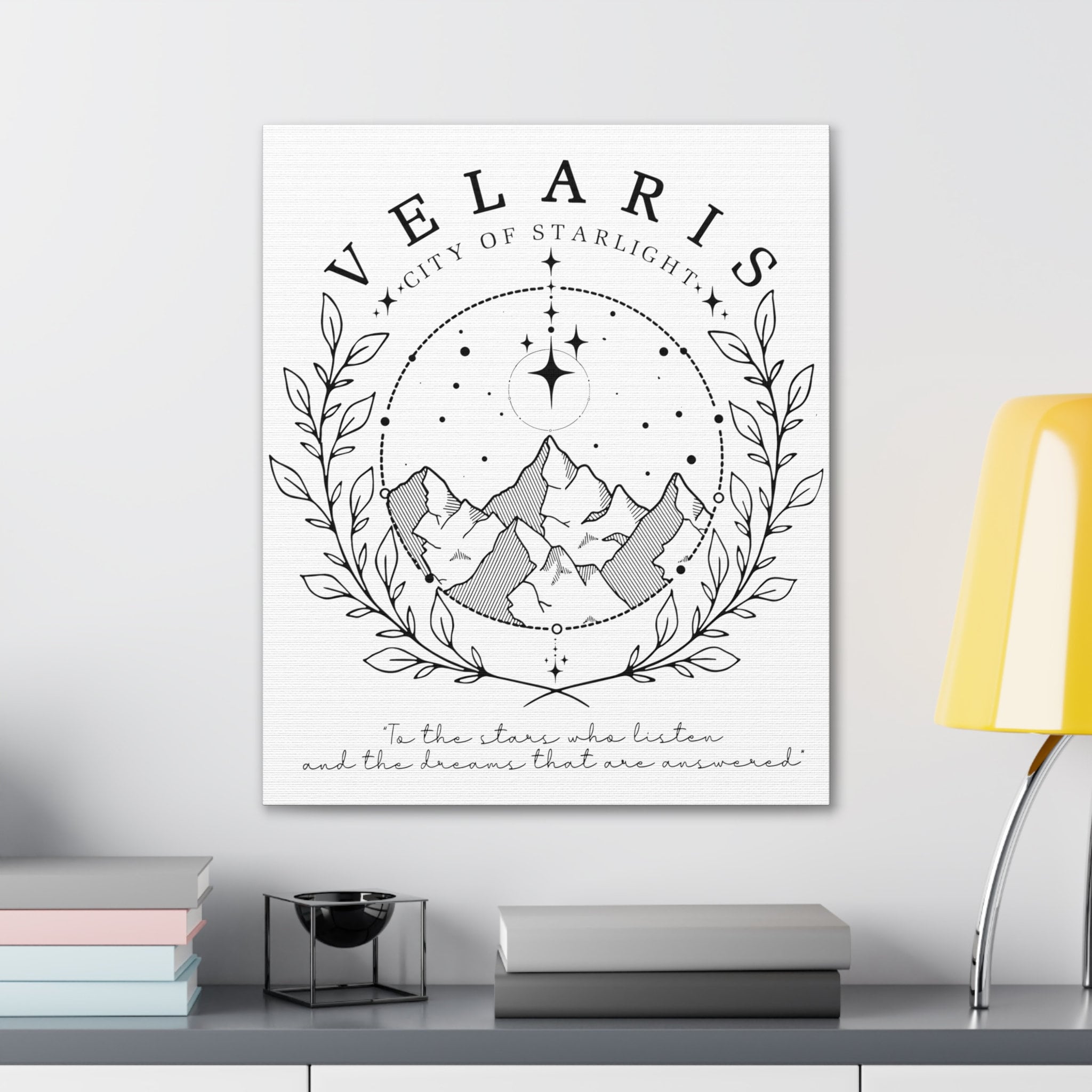 Velaris City ACOTAR Wall Canvas Velaris Court of Dreams Canvas - Etsy