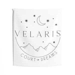 Velaris City ACOTAR Wall Tapestry Velaris Court of Dreams Wall Tapestry ...