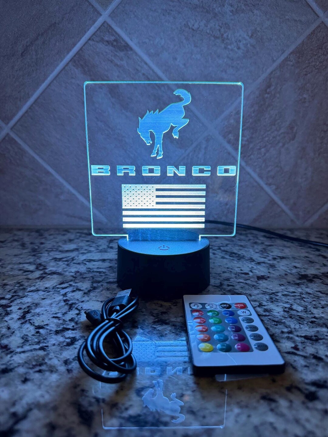 Ford Bronco LED Lamp Bronco LED Lamp Light Bronco Sign Bronco Lover ...