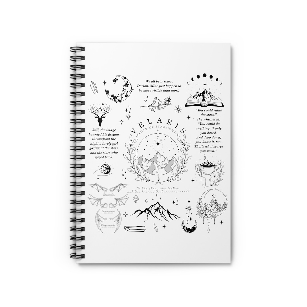 Velaris City ACOTAR Spiral Notebook Velaris Court of Dreams Journal the ...