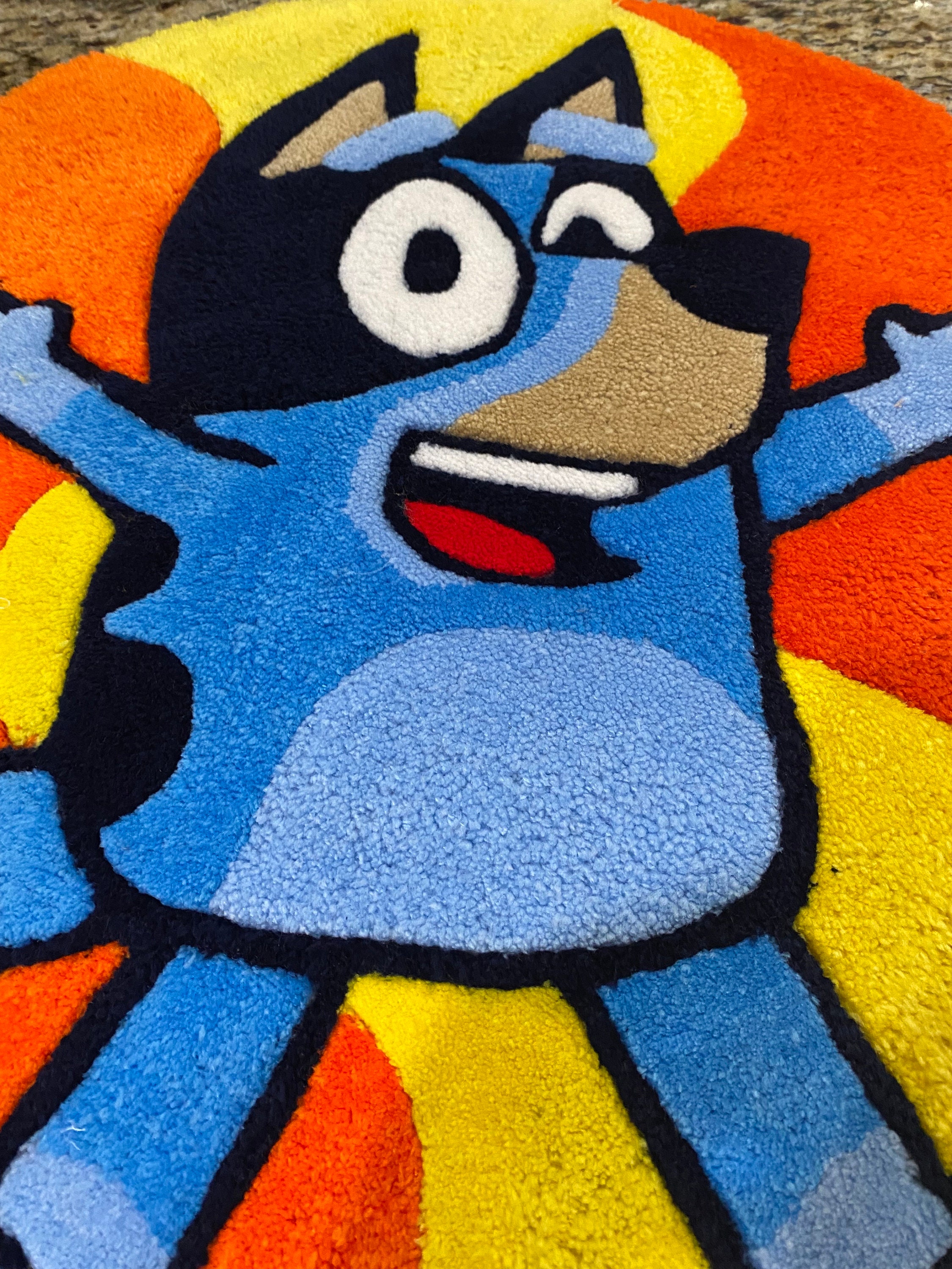 Tuft Rug Bluey | Cute Gift | Gifts for Kids | Custom Rug | Kids Room ...