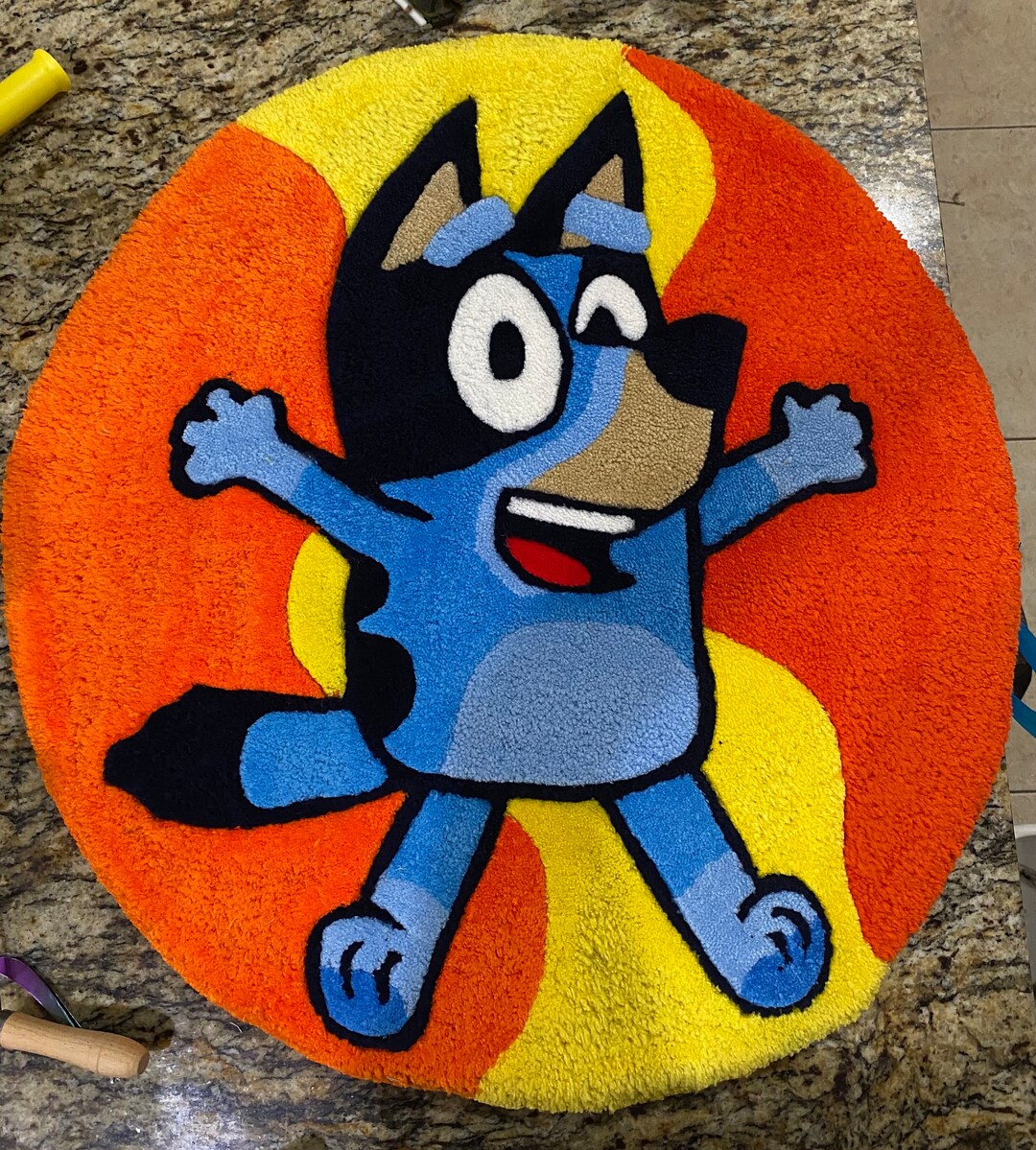 Tuft Rug Bluey | Cute Gift | Gifts for Kids | Custom Rug | Kids Room ...