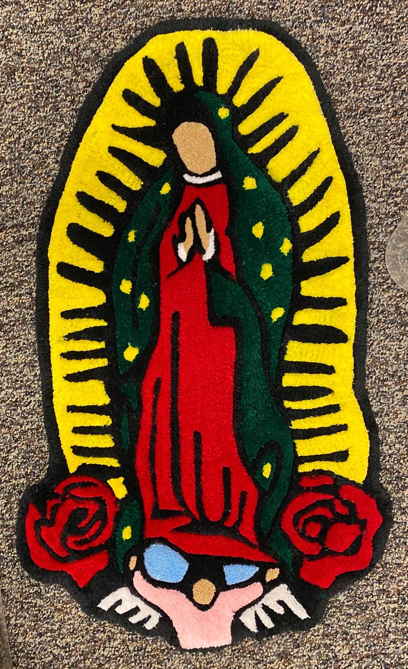 Virgen De Guadalupe | Custom Rug | Gift | Decoration | Mary - Etsy