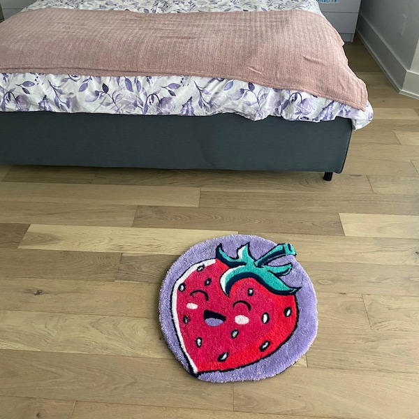 Strawberry Rug - Etsy
