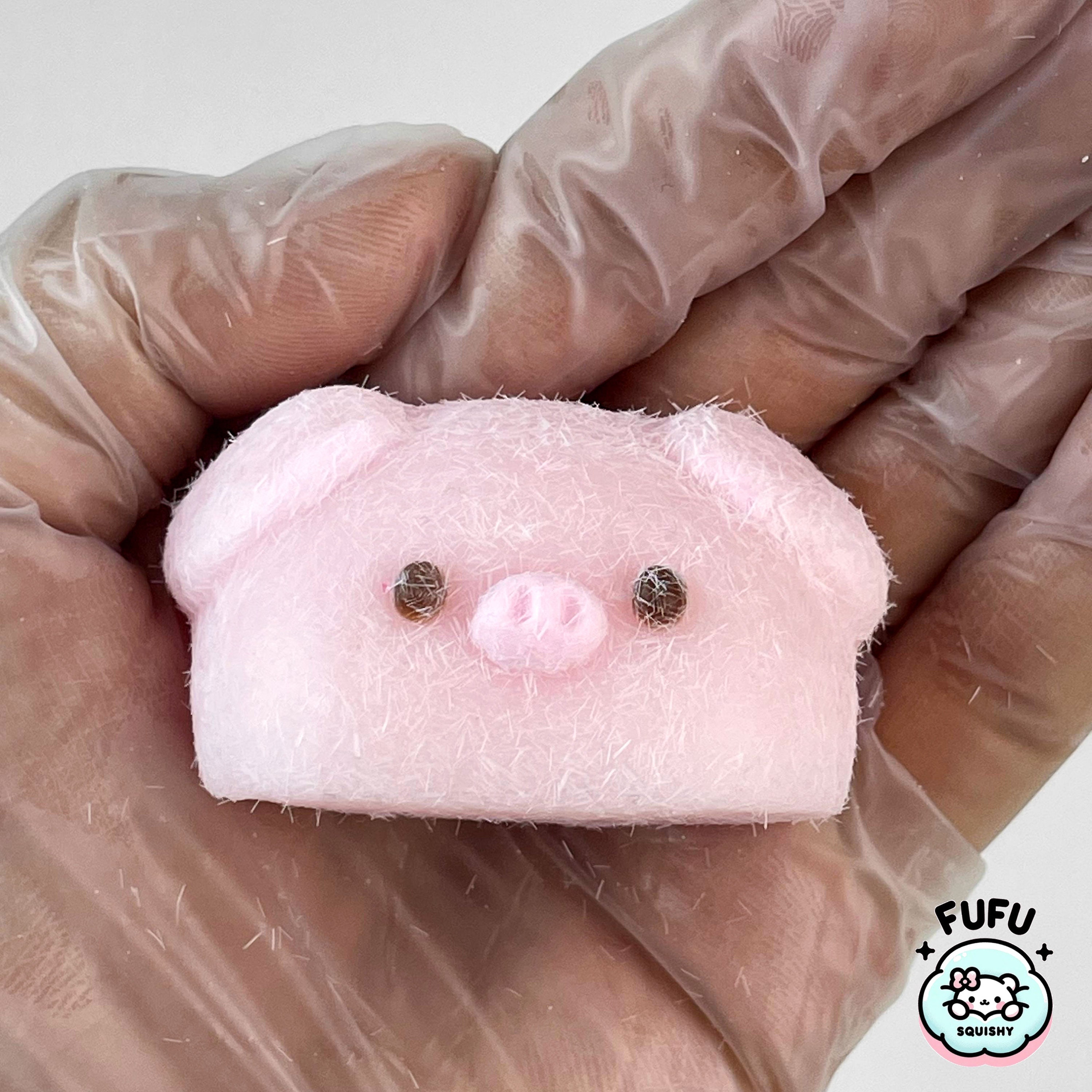 Handmade Pig Squishy: Vegan Fur Stress Relief Toy - Etsy