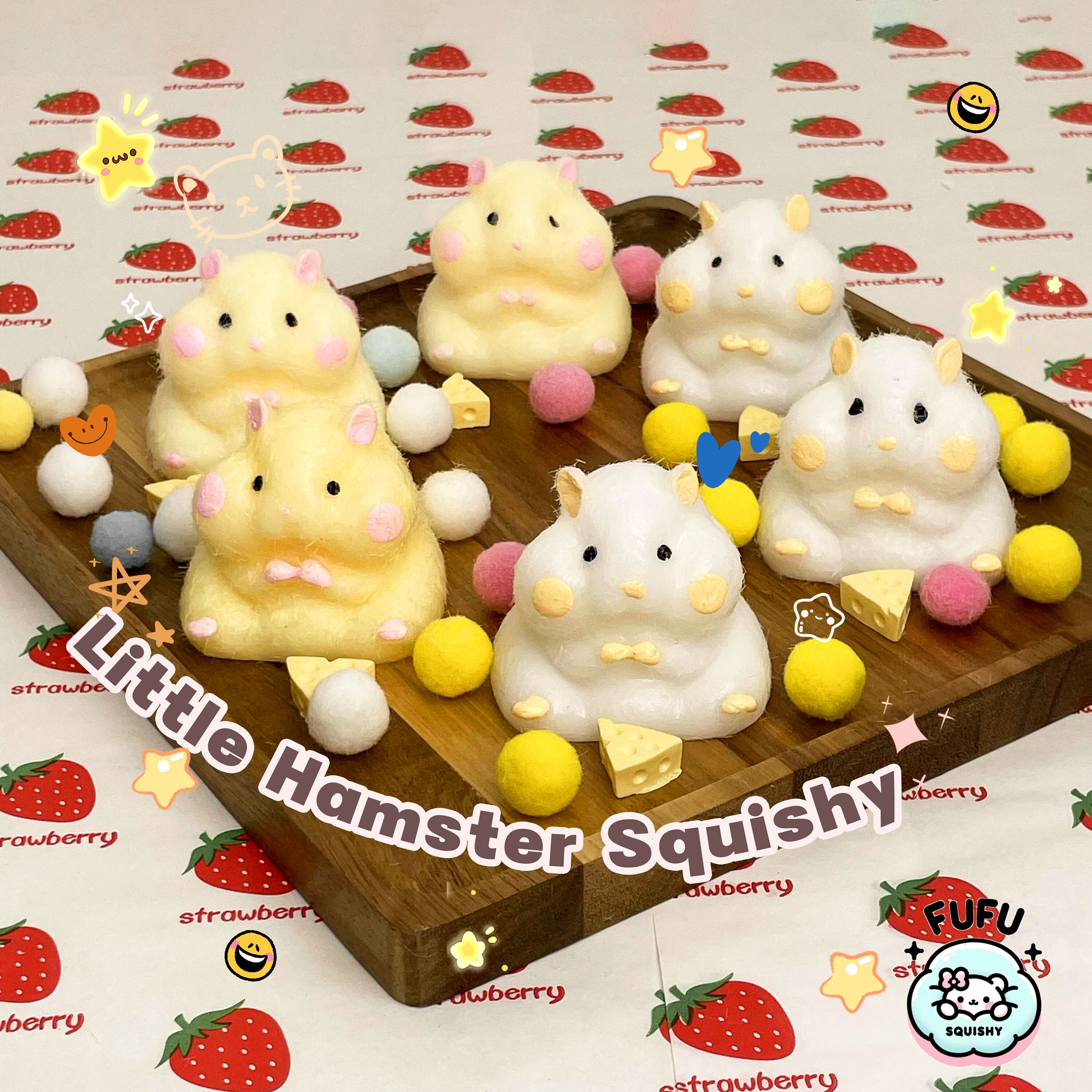 Little Fuzzy Hamster Squishy/tabasquishy/stress Reliver/cute Kawaii ...