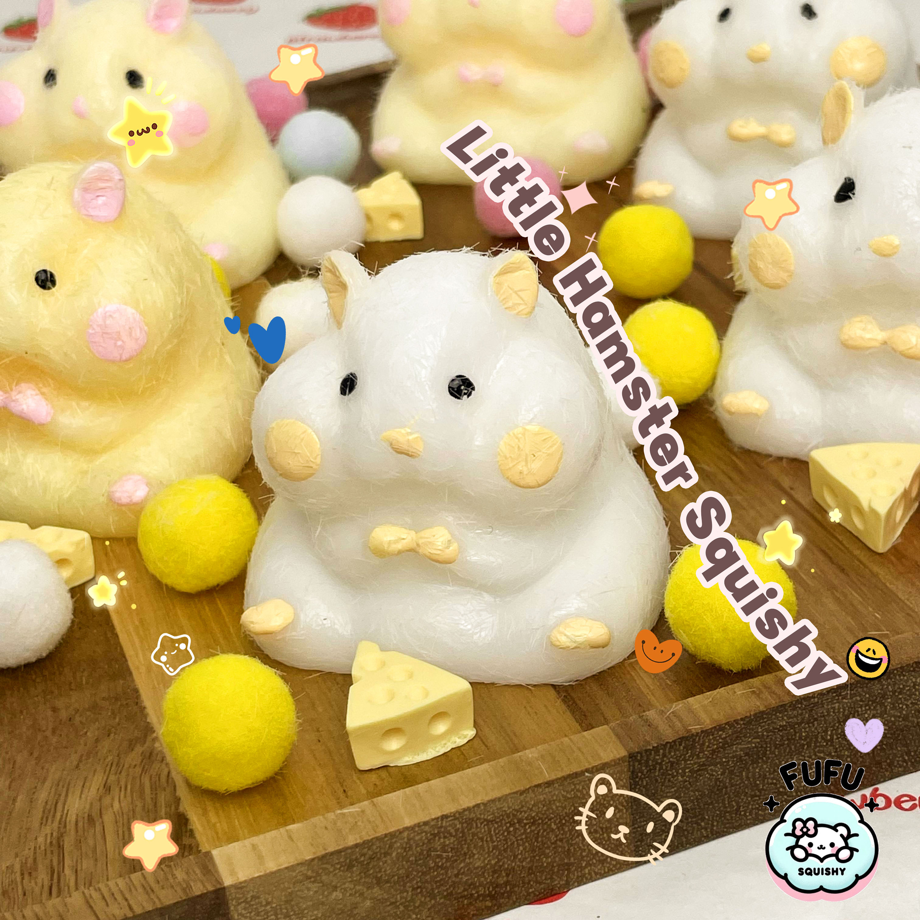 Little Fuzzy Hamster Squishy/tabasquishy/stress Reliver/cute Kawaii ...