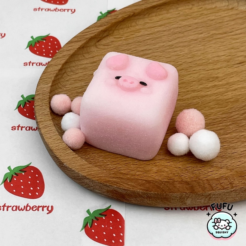 Handmade Pig Squishy: Vegan Fur Stress Relief Toy - Etsy