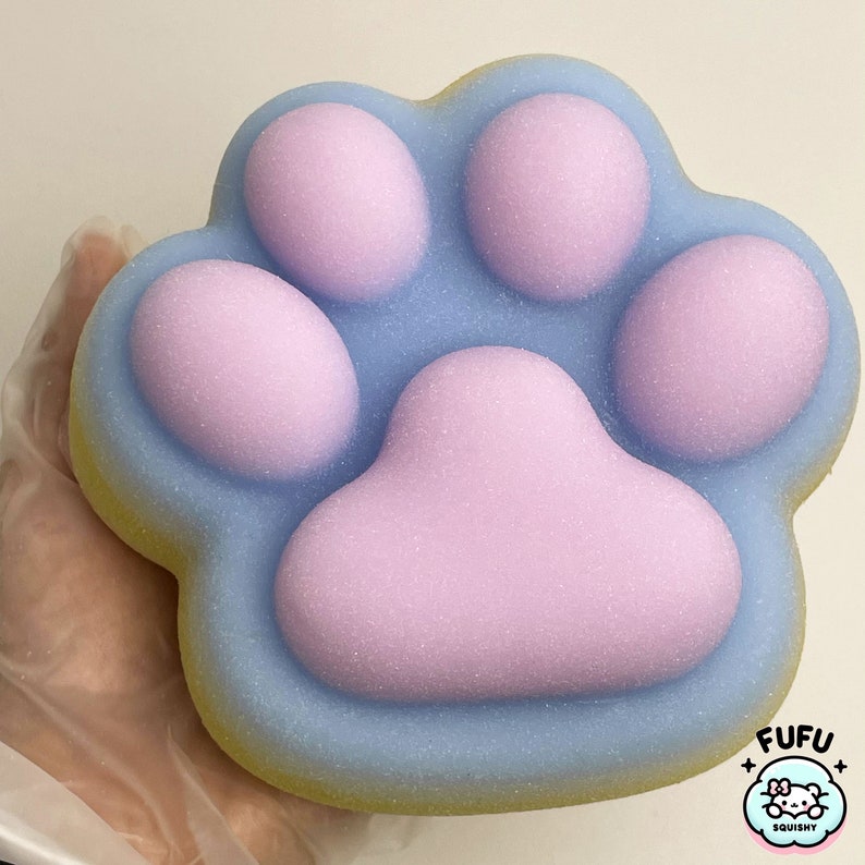 Rainbow Cat Paw Squishy, Sensory Fidget Toy - Etsy