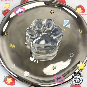 Transparent Cat Paw Squishy | Silicone Stress Relief Fidget Toy - Etsy