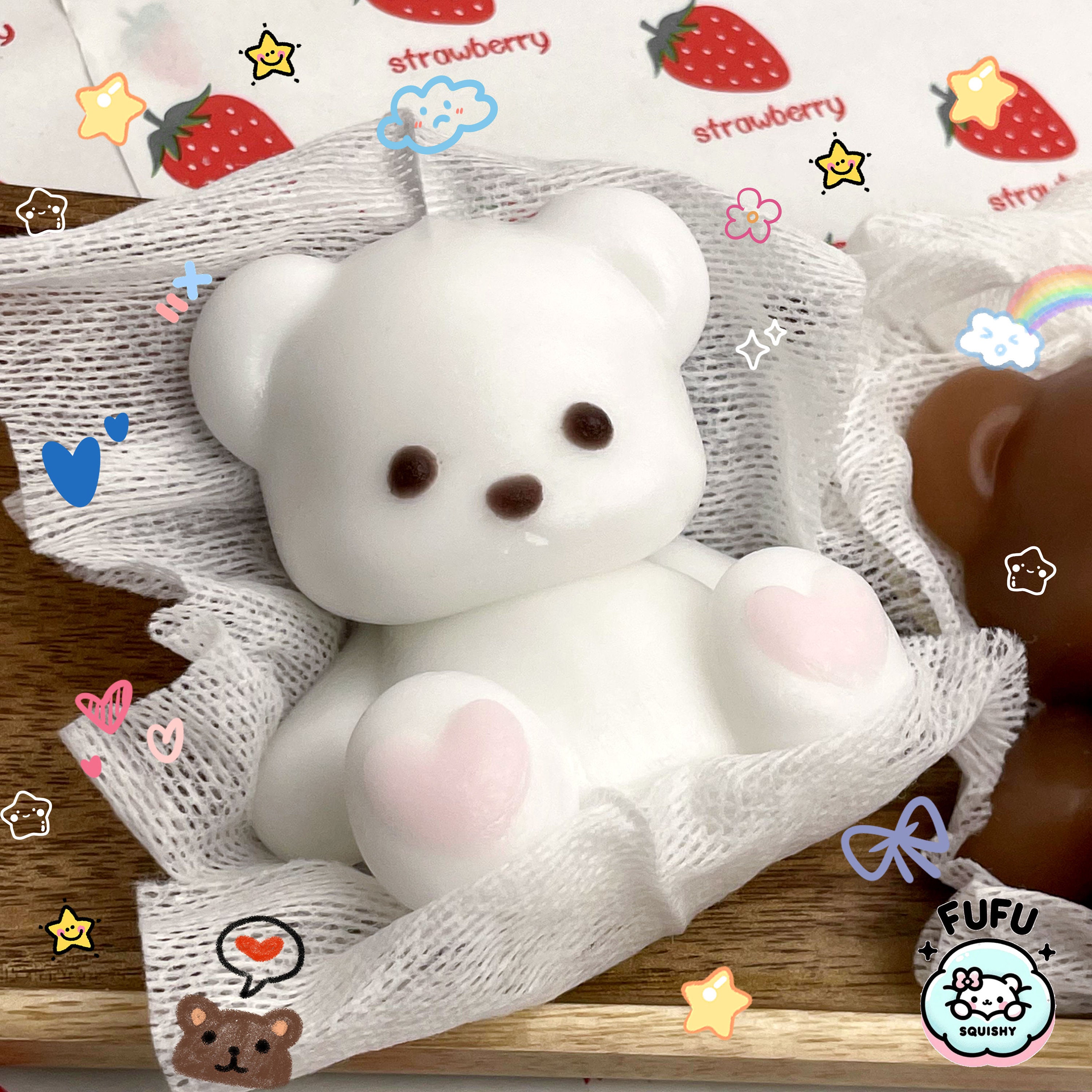 Teddy Bear Squishy/taba Squishy/stress Anxiety Toy/stress Reliver ...