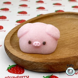 Handmade Pig Squishy: Vegan Fur Stress Relief Toy - Etsy