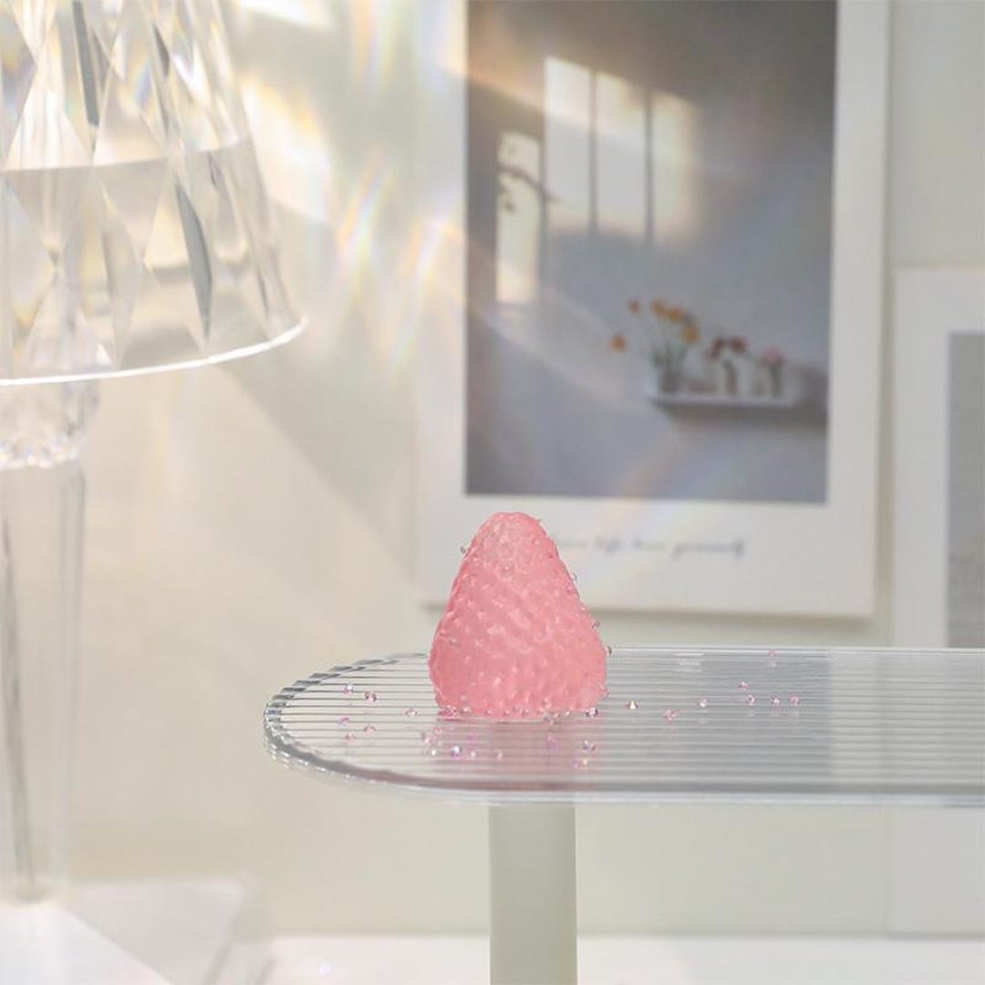 Crystal Delightful Mini Strawberry Squishy | Taba Handmade Clear ...