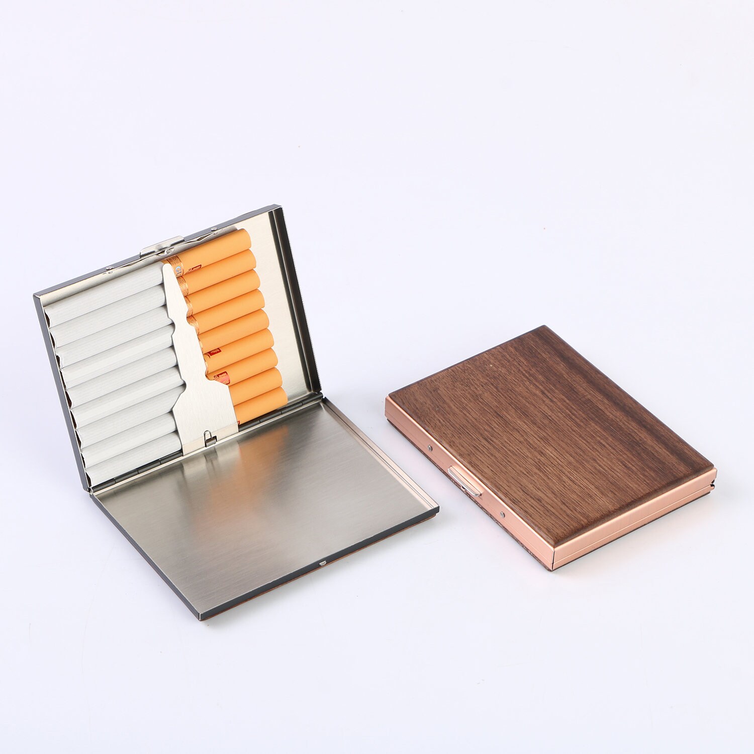 Black Walnut Solid Wood Cigarette Case Creative Stainless - Etsy