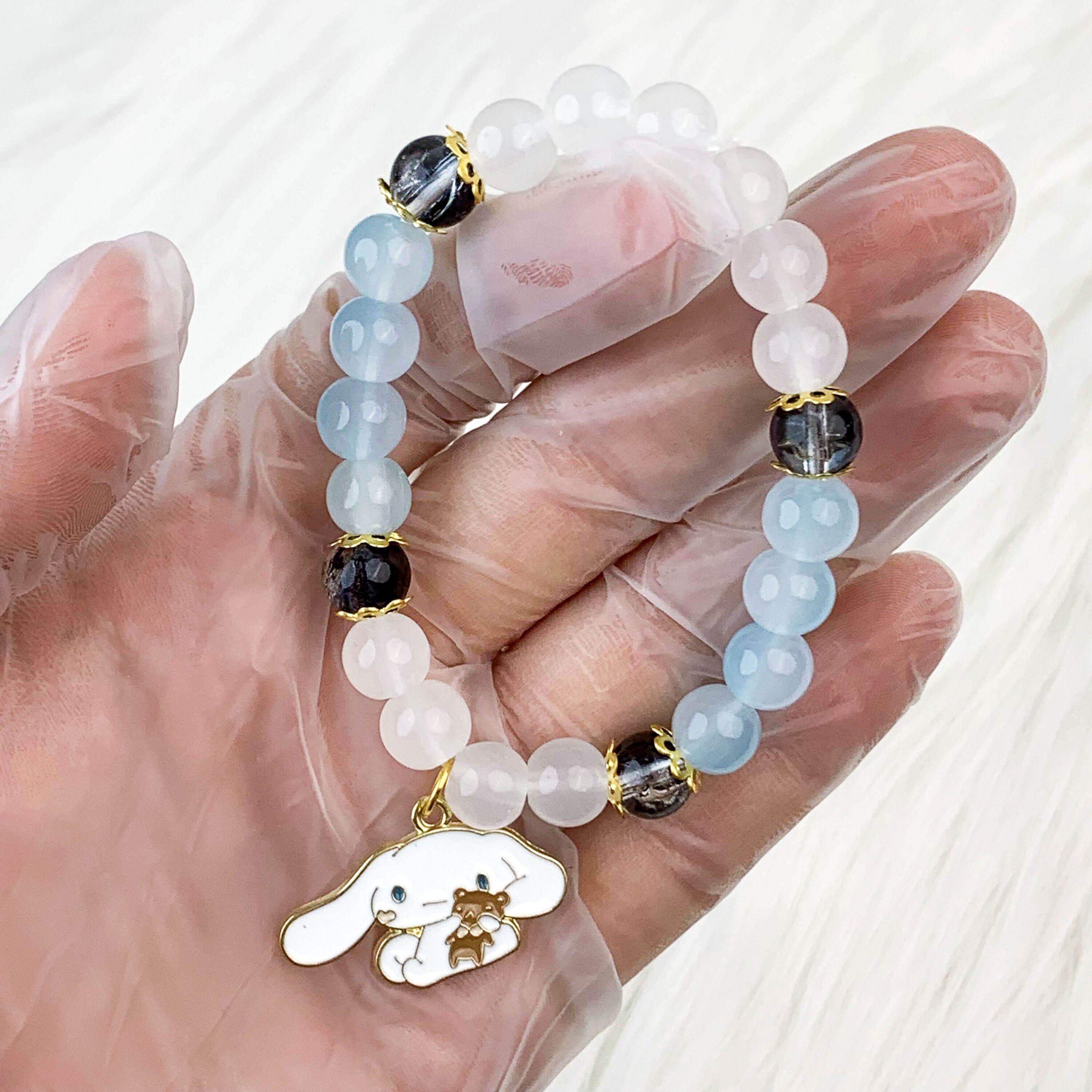 Sanrio Cinnamoroll Bracelets Cinnamoroll Acrylic Beaded Bracelets ...