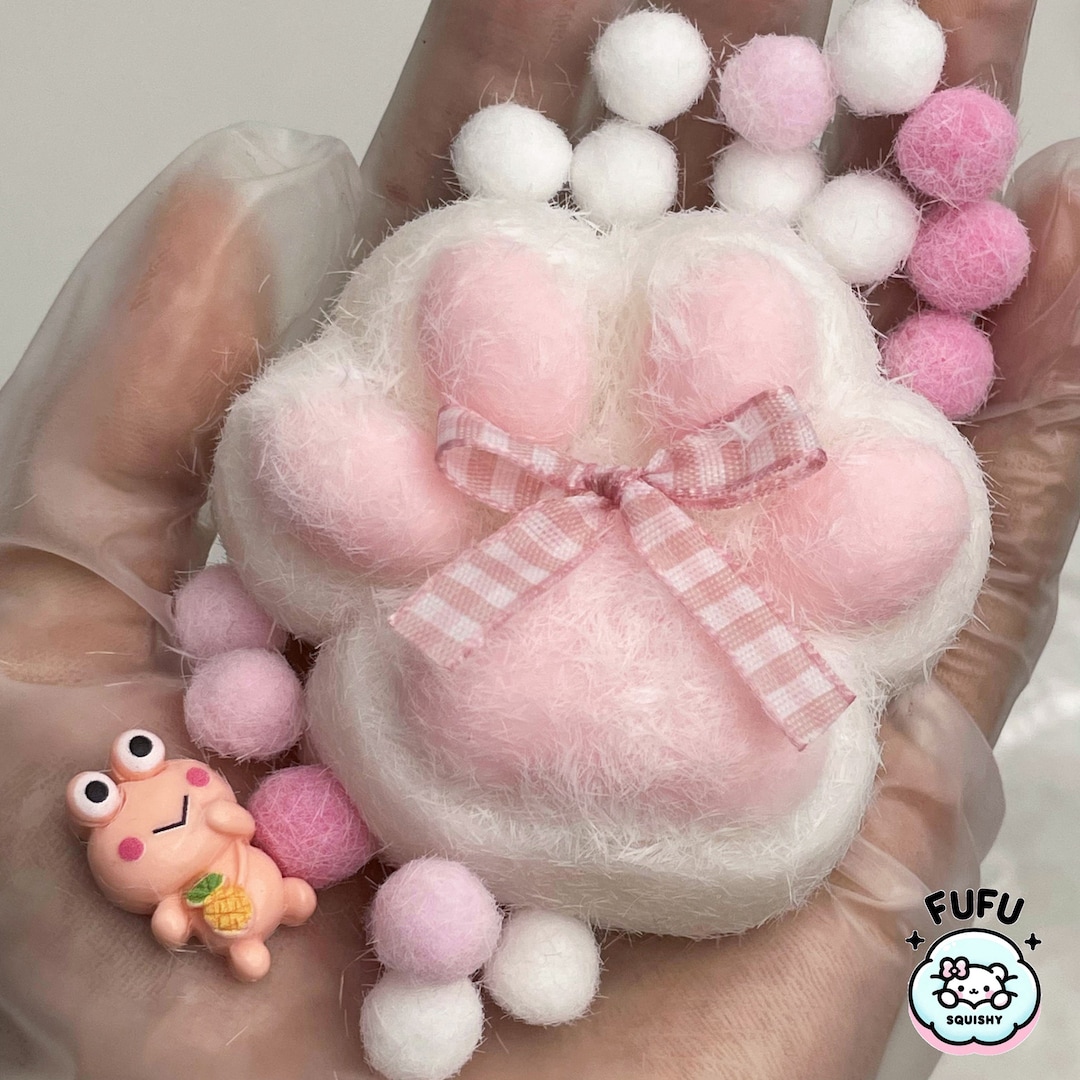 Flocking Powder Cat Paw Squishy/taba Squishy/stress Anxiety Toy/stress ...