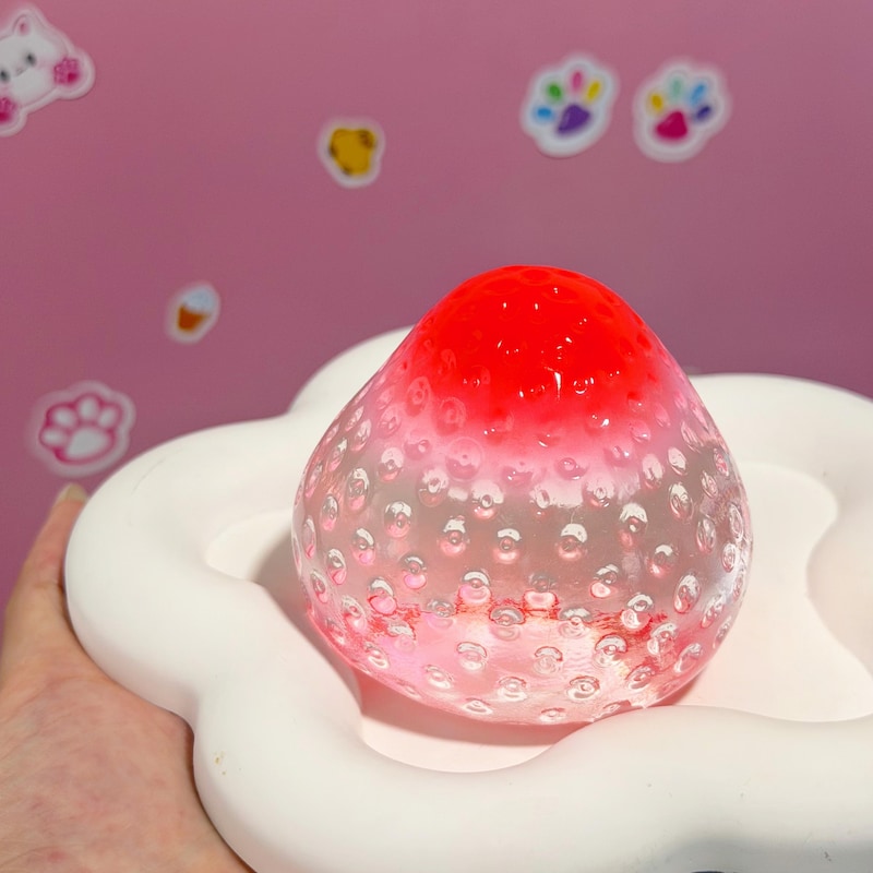 Strawberry Squishy Toys - Etsy