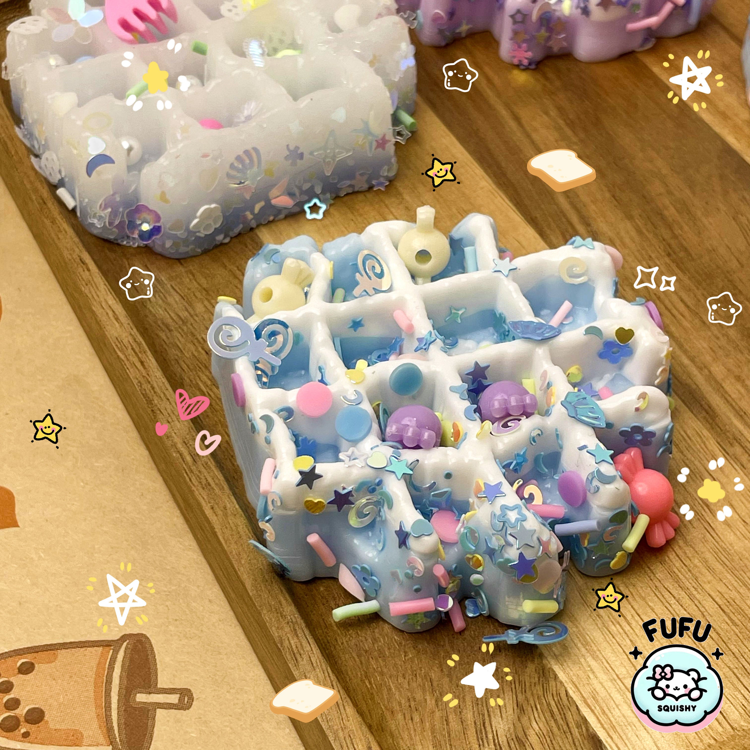 Handmade Waffle Silicone Squishy, Sensory Fidget Toy - Etsy