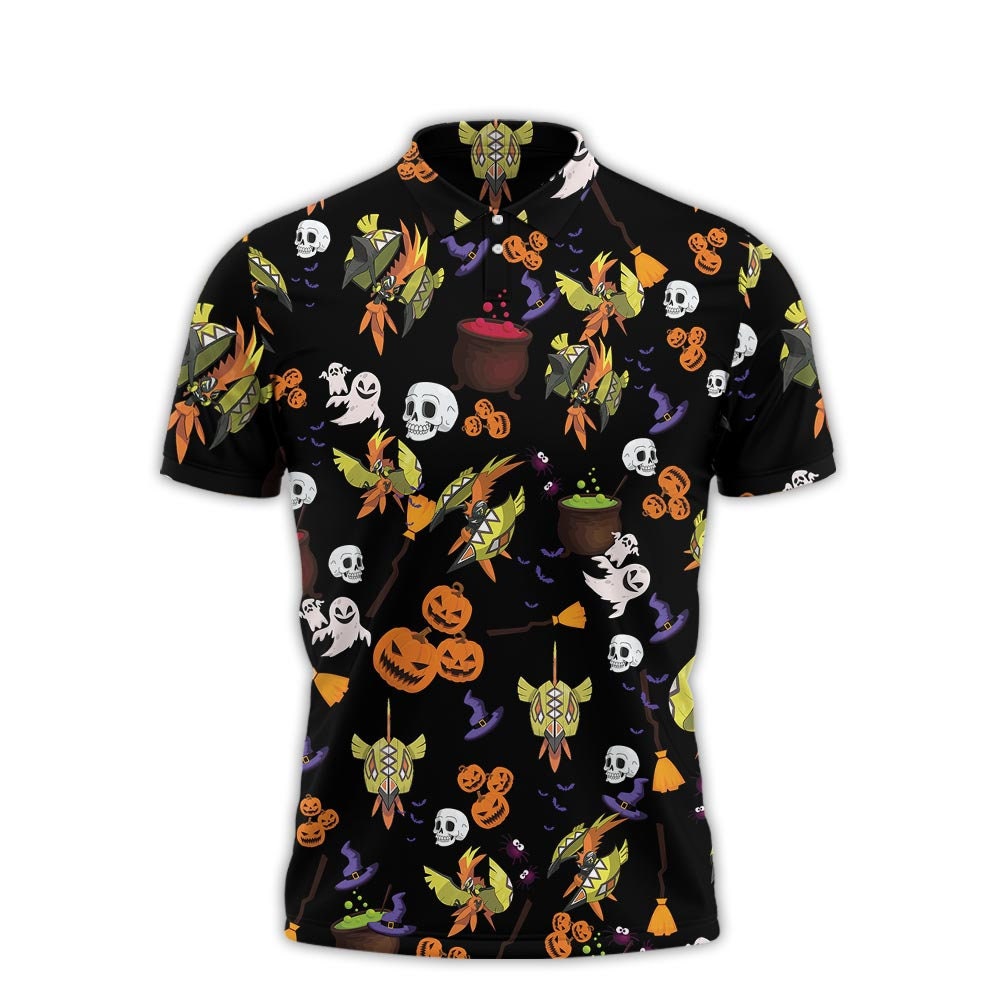 PKM Tapu Koko Hallowen Pattern Hawaii Shirt, Hallowen Anime Shirt sold ...