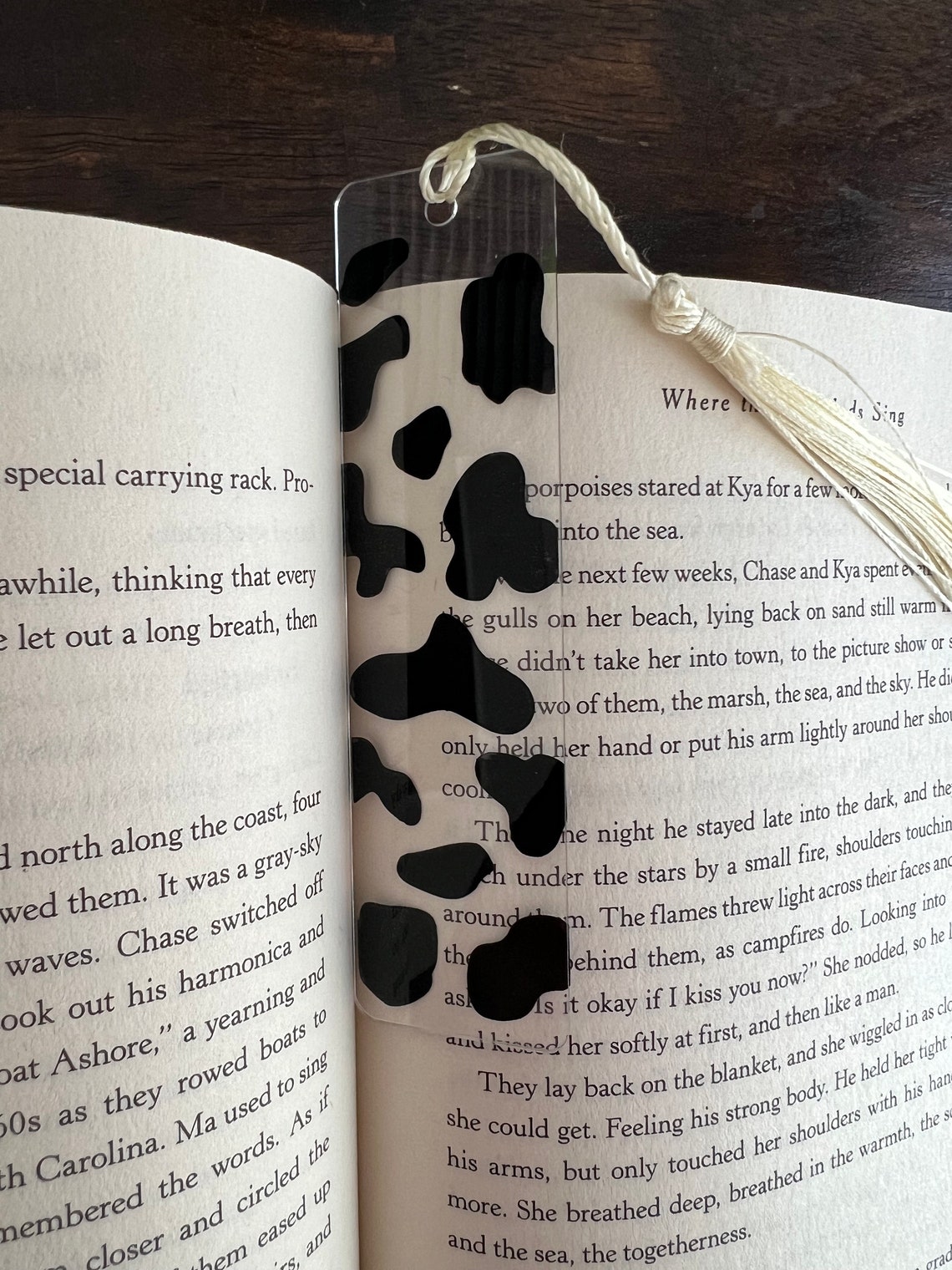 Cow Print Bookmark, Acrylic Bookmark, Gift for Book Lovers - Etsy