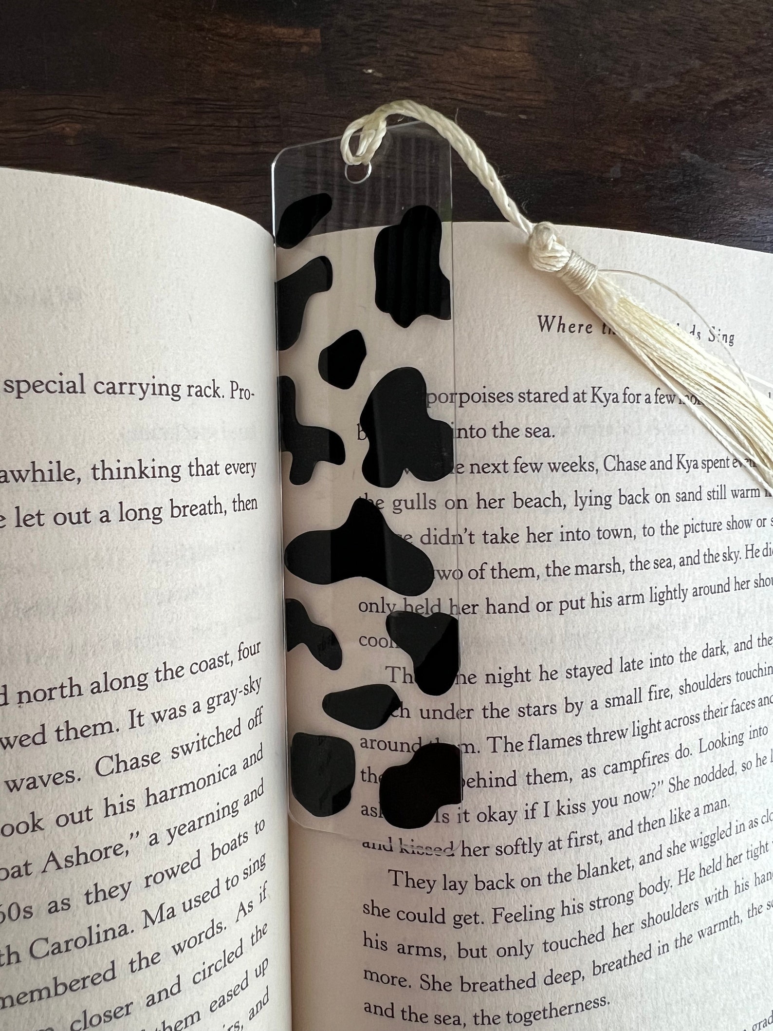 Cow Print Bookmark, Acrylic Bookmark, Gift for Book Lovers - Etsy