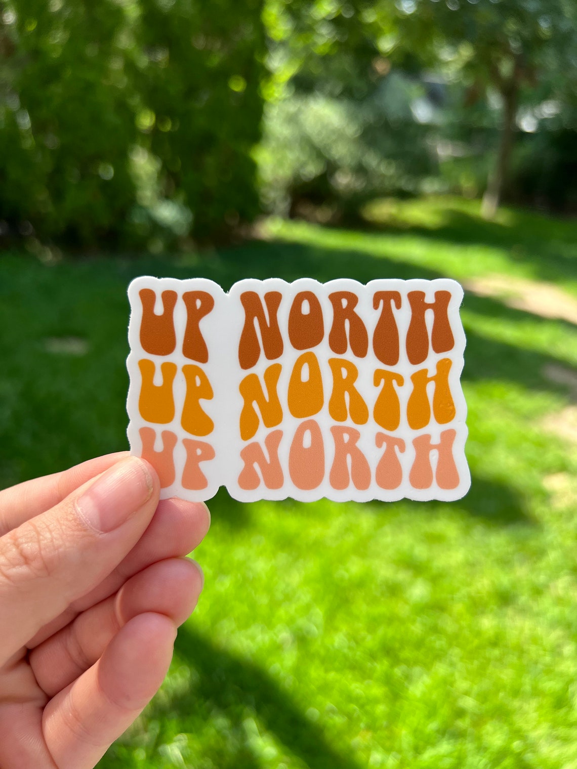 Up North Waterproof Sticker, Midwest Sticker, Northern Michigan ...