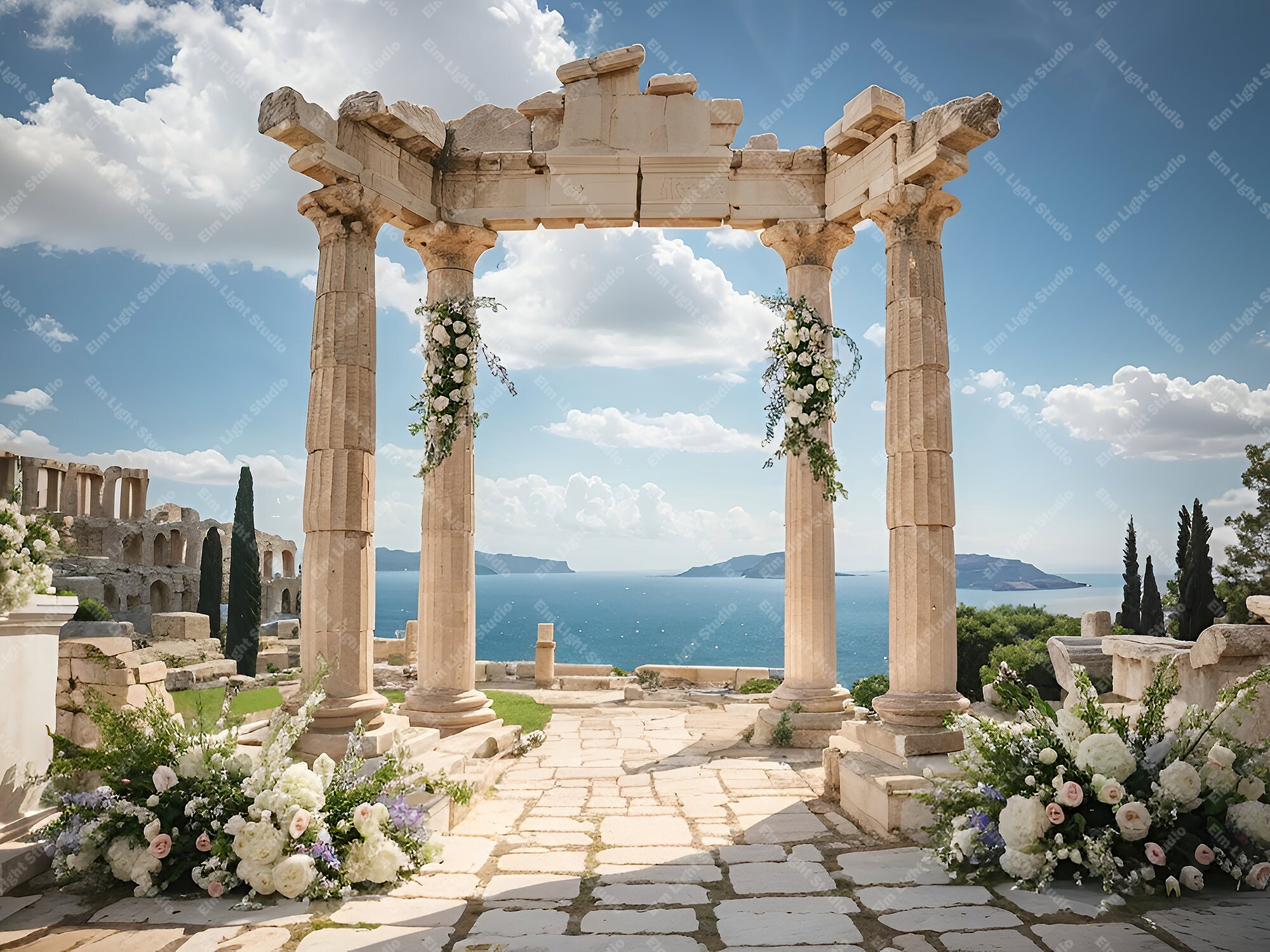 Ancient Ruin Backdrops for Wedding Backdrop Wedding Shoot Photography ...