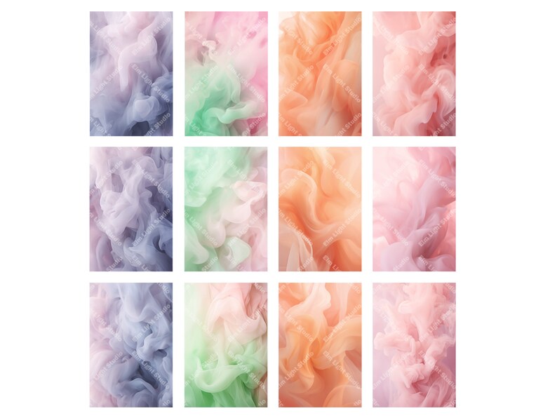Colored Smoke Digital Backdrops for Photography Backdrop for - Etsy