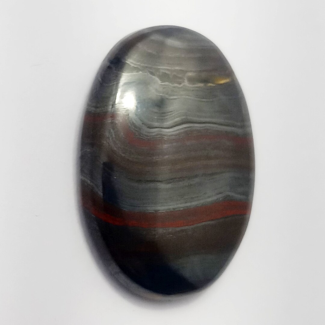 Polished Iron Tiger Eye Cabochon: Healing Gemstone for Jewelry Making ...