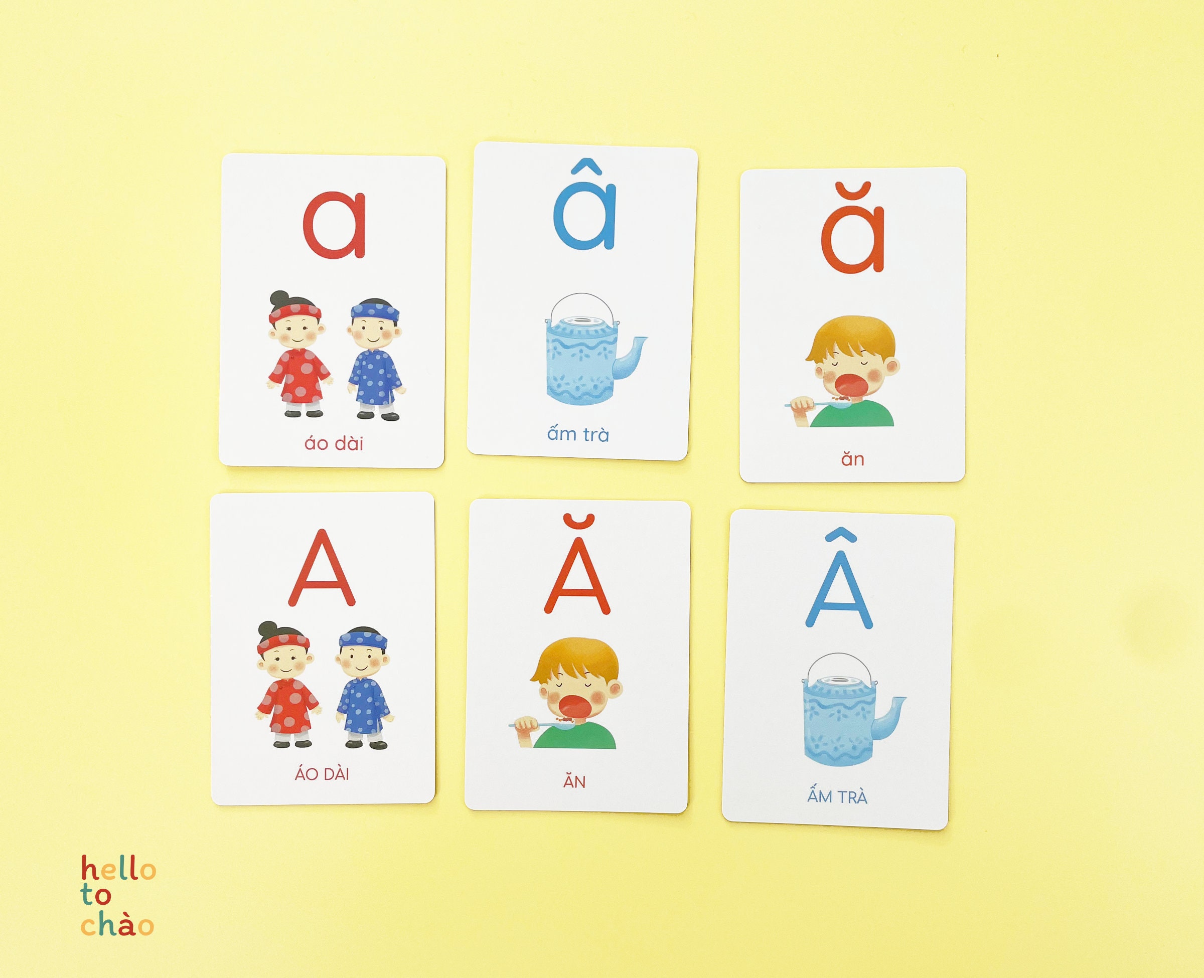 Vietnamese Alphabet Flashcards - Etsy